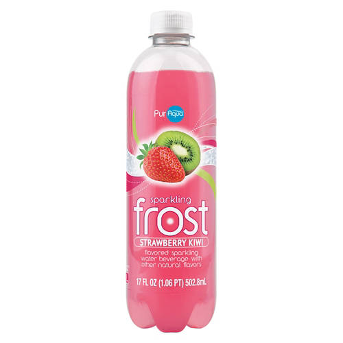 PurAqua Kiwi Strawberry Sparkling Flavored Frost Water, 17 fl oz